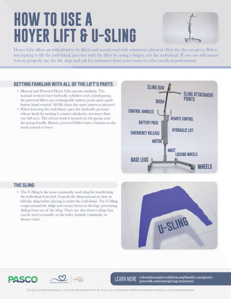 Hoyer Lift / Body Sling Transfer to Wheelchair - PASCO