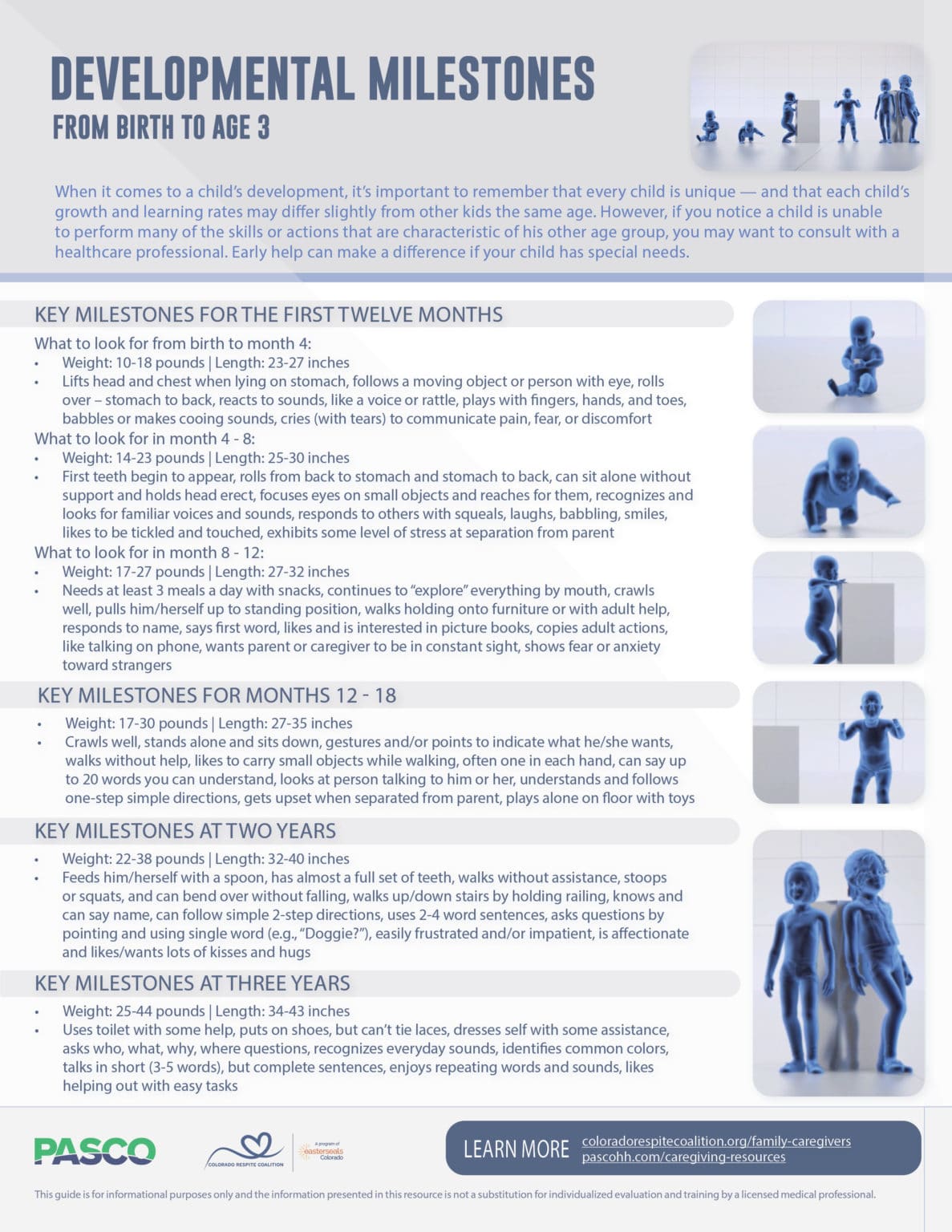 Developmental Milestones From Birth To Age 3 (Training Video and Guide ...